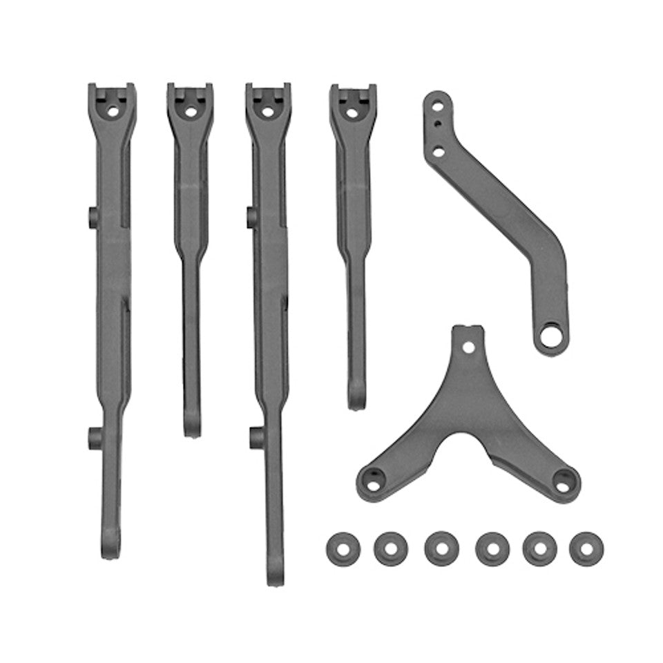 Team Associated Carbon Chassis Braces for B84 - B84D 4wd Buggy 92504 ...